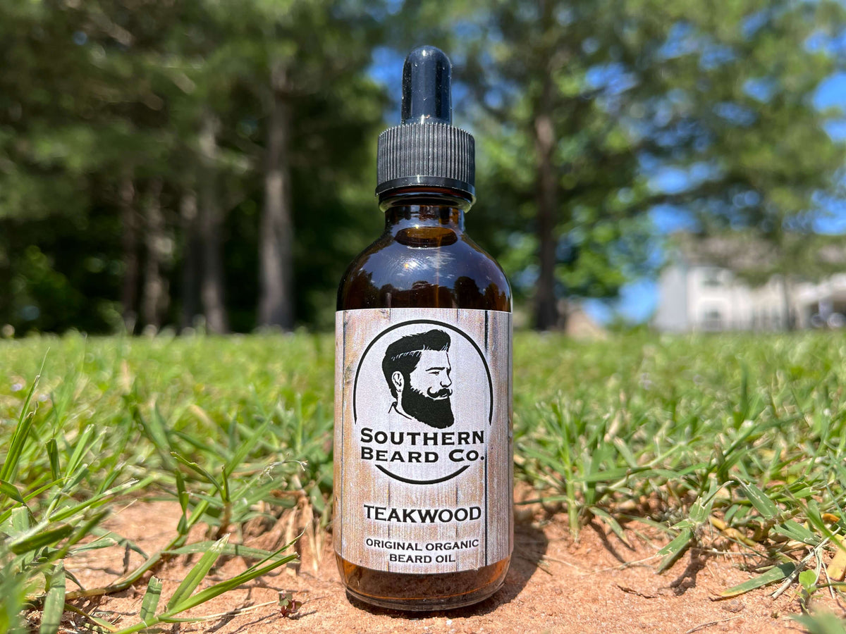 Teakwood Organic Beard Oil | Southern Beard Co.