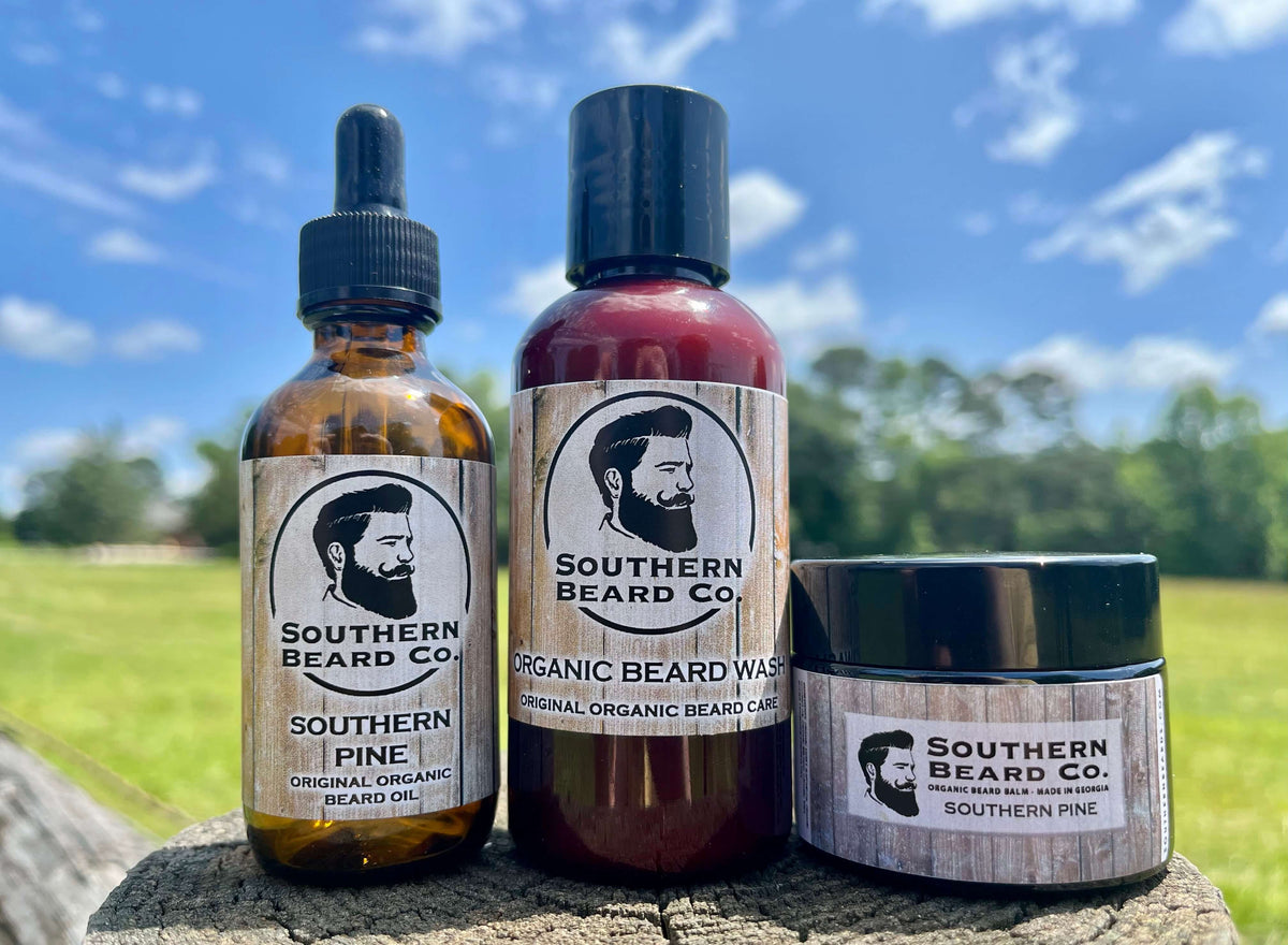All Organic Oil, Balm & Wash Combo Pack | Southern Beard Co.
