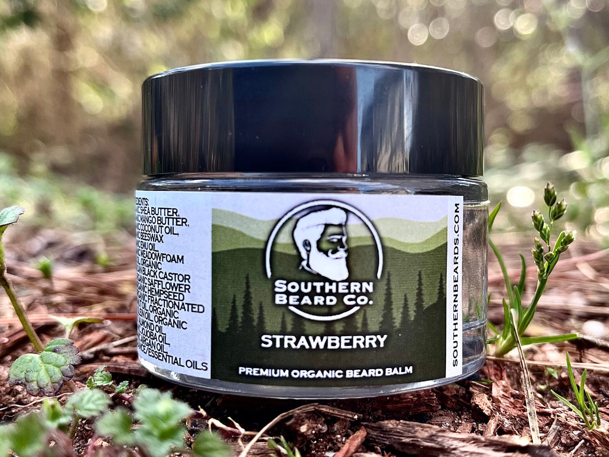 Strawberry Premium Organic Beard Balm | Southern Beard Co.
